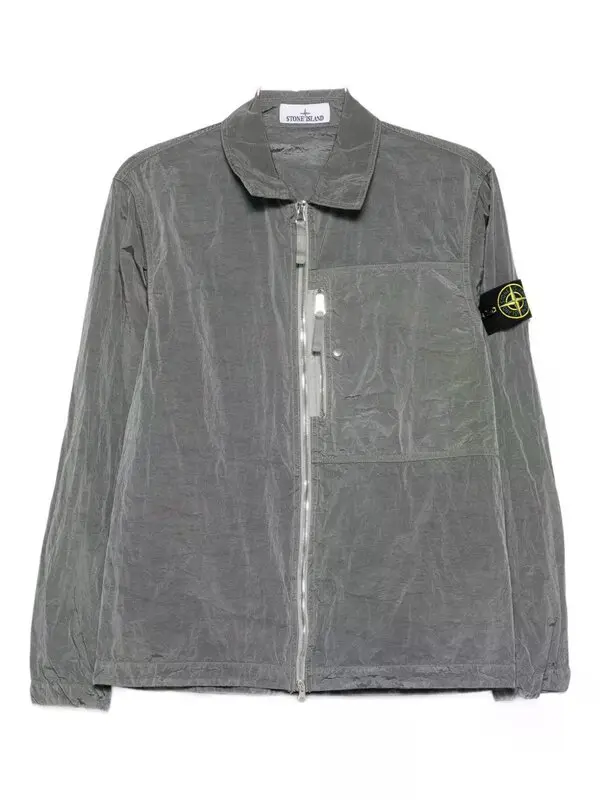 Stone Island Zip-fastening Patch-pocket Shirt Jacket