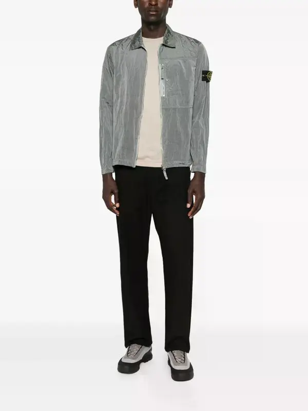 Stone Island Zip-fastening Patch-pocket Shirt Jacket