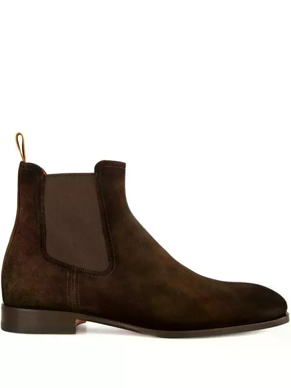 Santoni Archer Suede Chelsea Boots