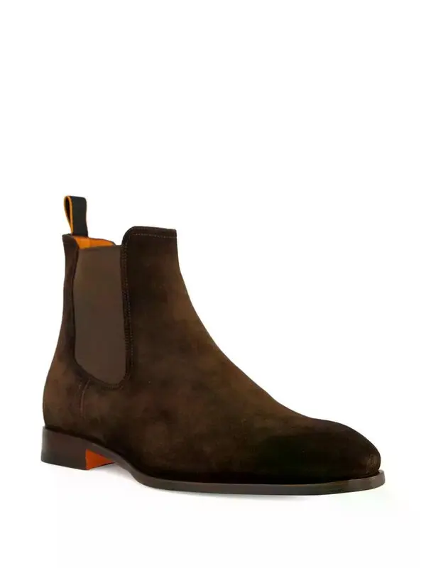 Santoni Archer Suede Chelsea Boots