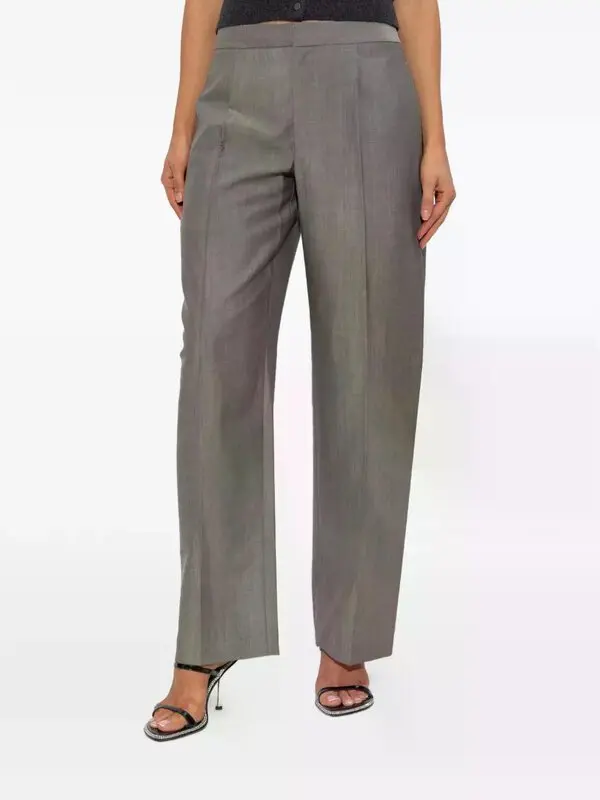 Alexander Wang Pleated Wool Trousers - Grey