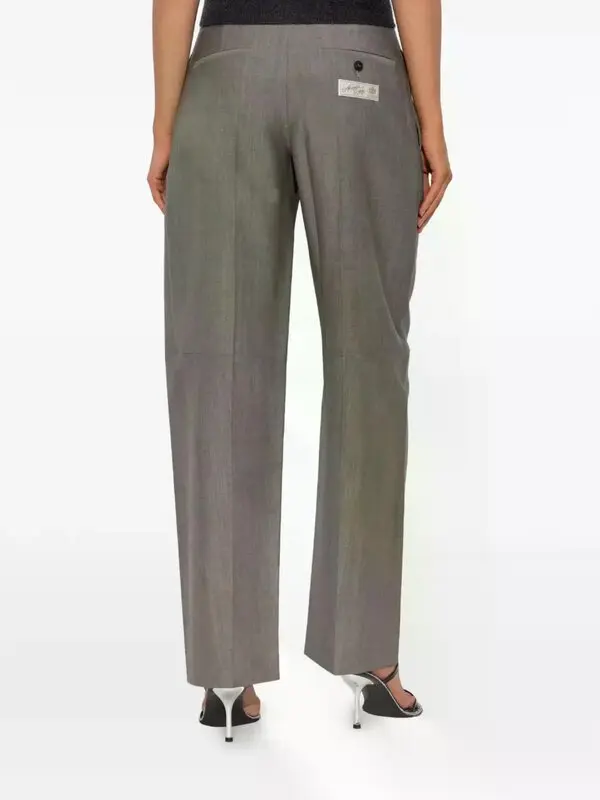 Alexander Wang Pleated Wool Trousers - Grey