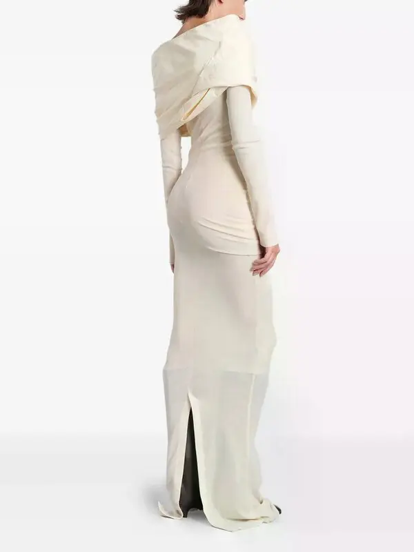 ENTIRE STUDIOS Draped Cowl-neck Maxi Dress