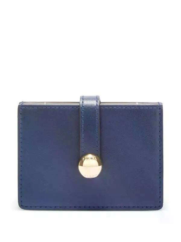 Furla Leather Snap-button Cardholder - Blue