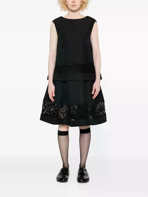 Marni Embellished Cotton Flared Skirt