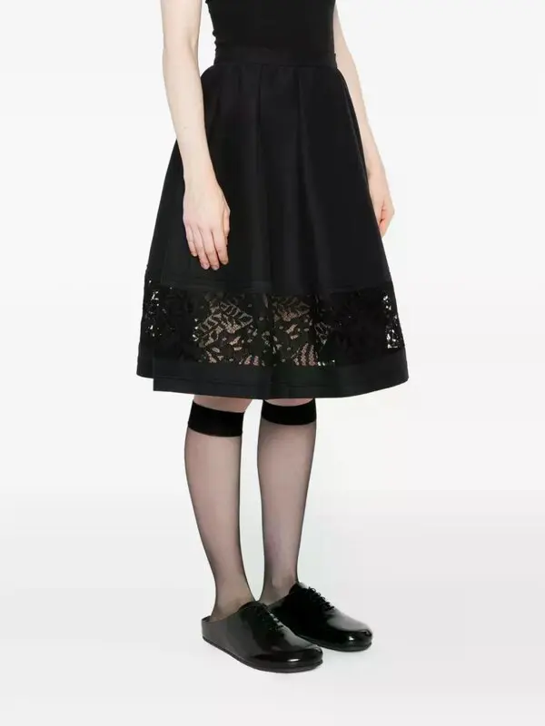 Marni Embellished Cotton Flared Skirt