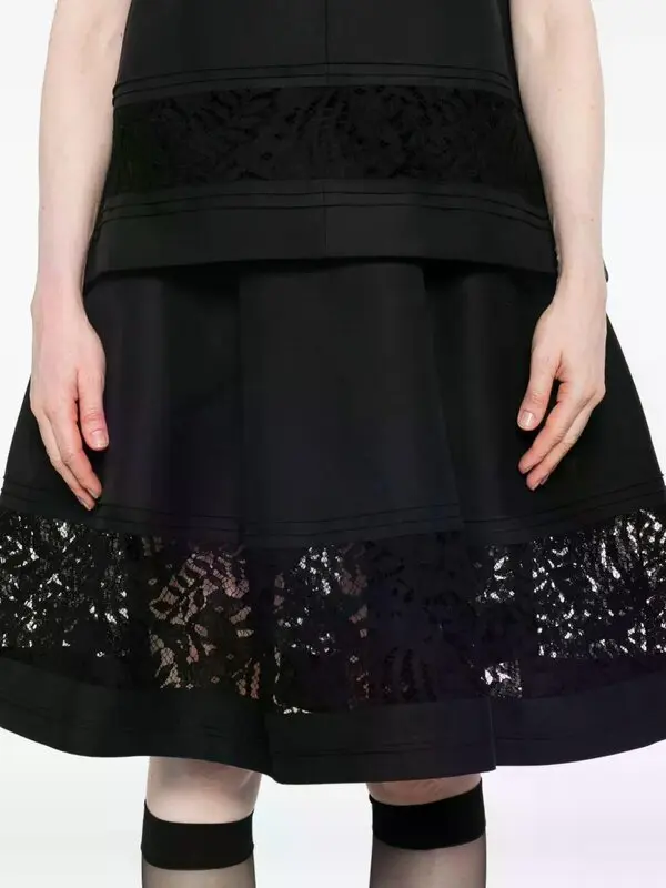 Marni Embellished Cotton Flared Skirt