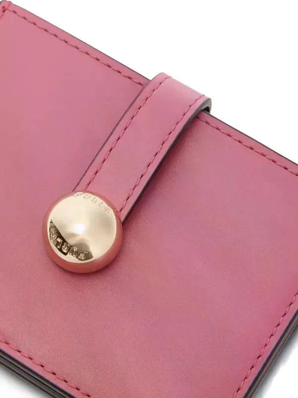 Furla Leather Strap Cardholder - Pink