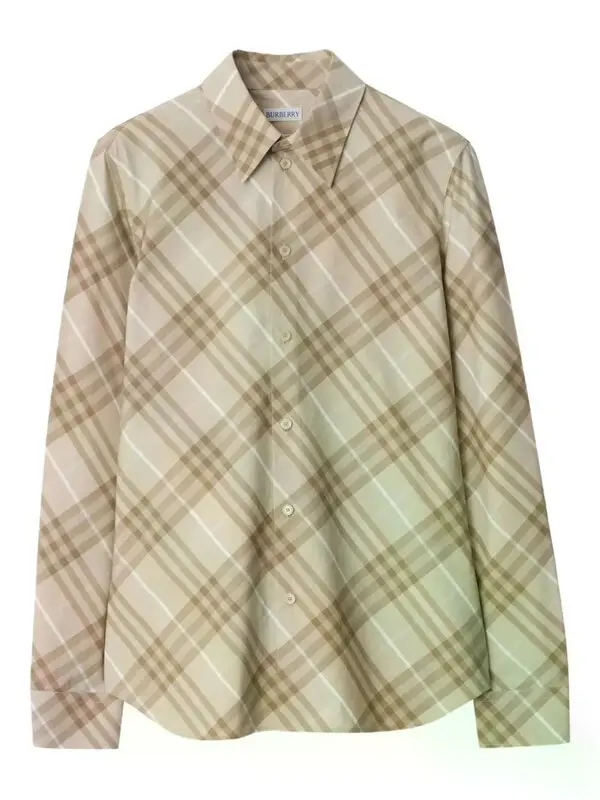 Burberry Check-pattern Cotton Shirt