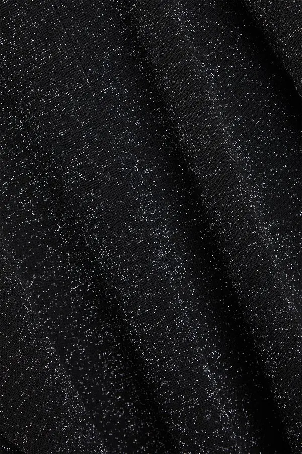 JOSEPH Metallic Merino Wool-blend Turtleneck Midi Dress