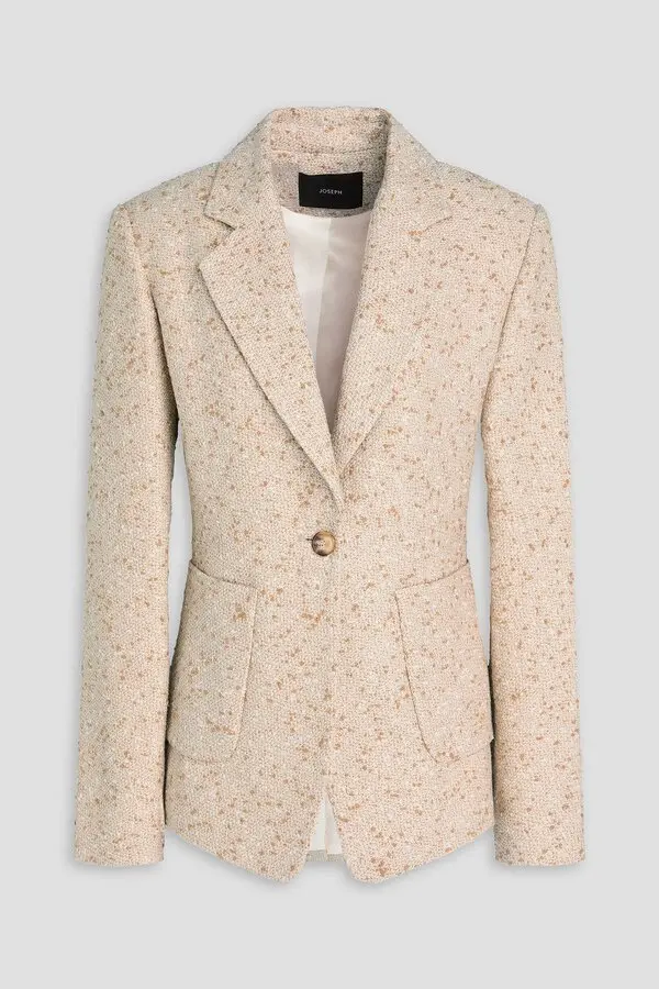 JOSEPH Glenview Bouclé-tweed Blazer - Beige