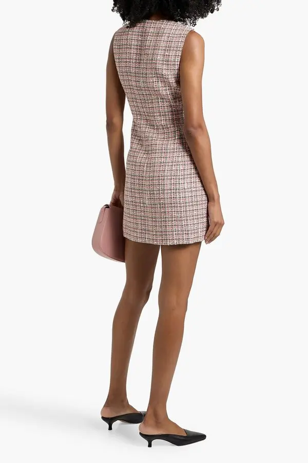 Theory Cotton-blend Tweed Mini Dress