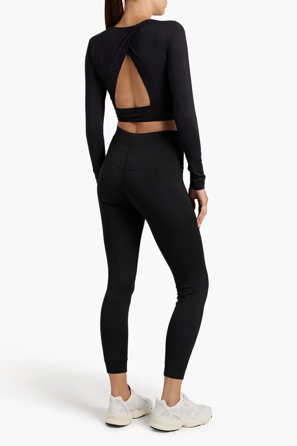 Tibi Cropped Scuba Leggings