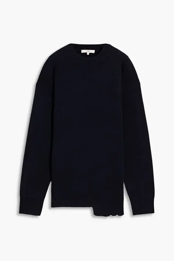 Tibi Anna Cutout Wool-blend Sweater