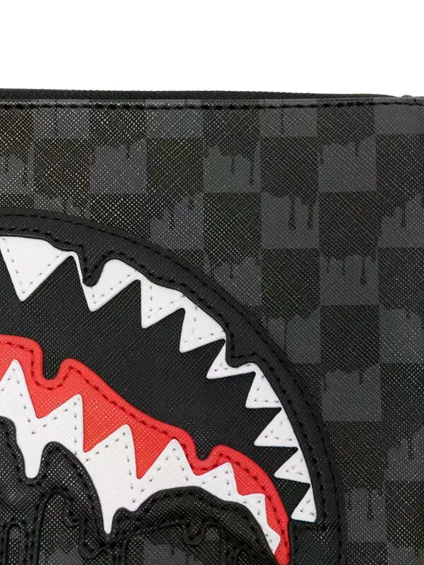 SPRAYGROUND Dripping Sharks In Paris Check Messenger Bag