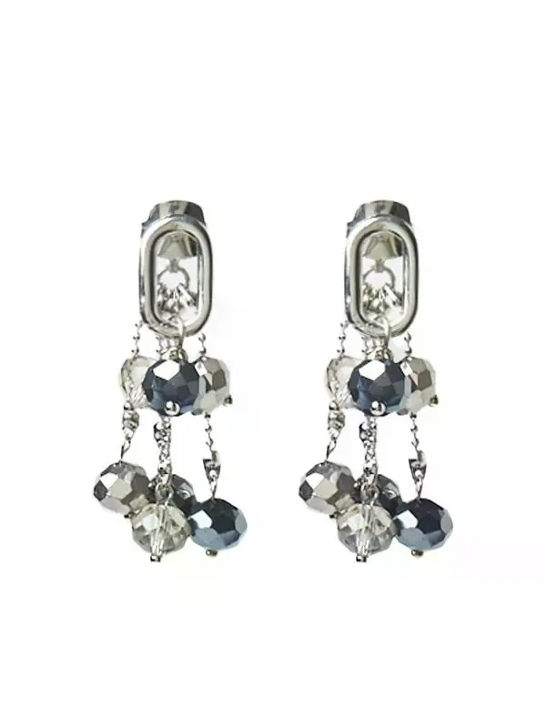 Peserico Beaded Chain Dangle Earrings