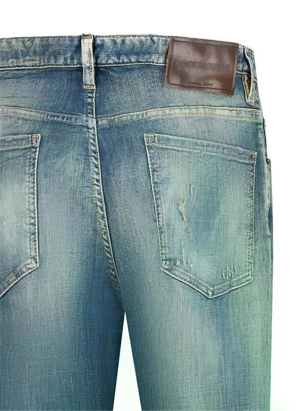 Dsquared2 Faded-wash Distressed Jeans - Blue