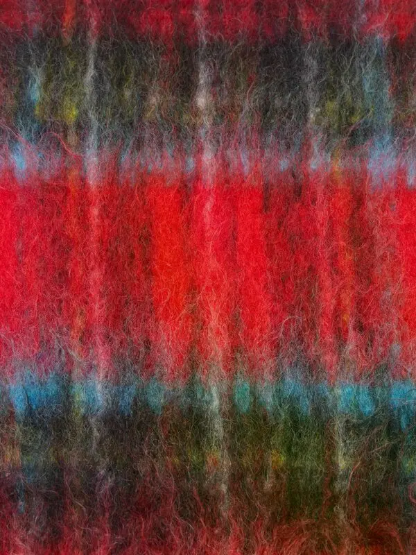 Acne Studios Plaid Fringed Scarf