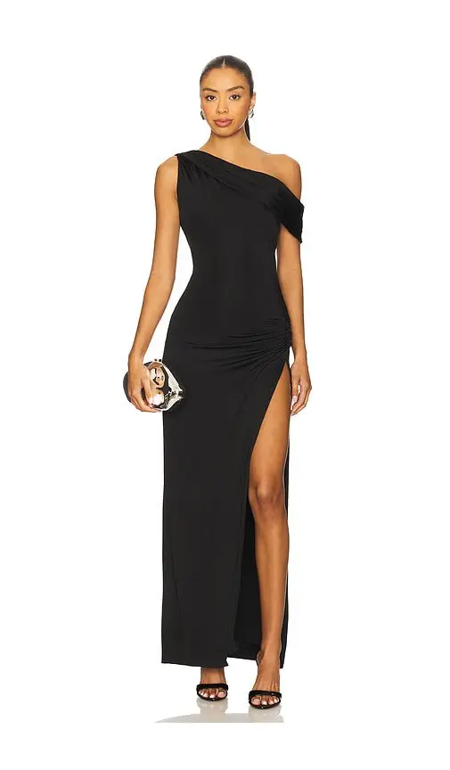 chinese dress ladies Ayla Ruched Knit Midi Dress