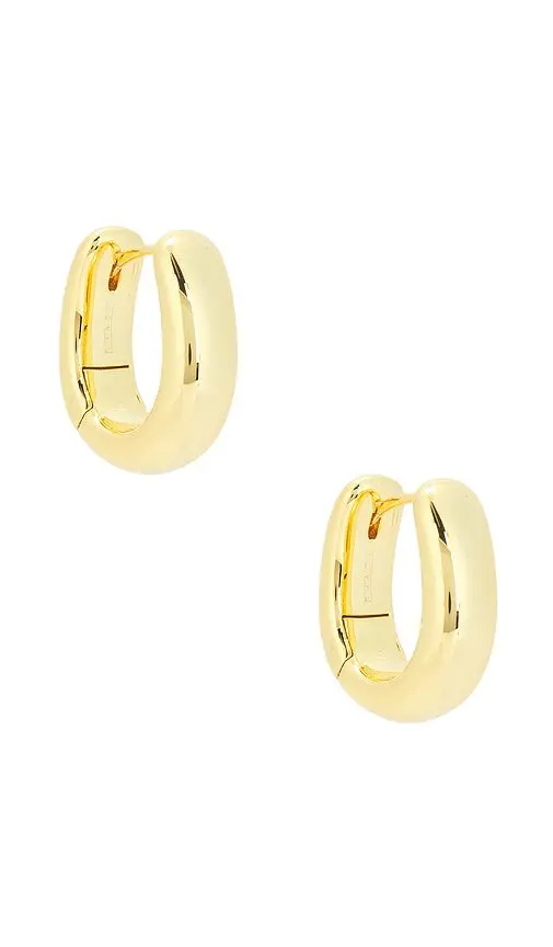 Shashi Maxine Large Hoop Earrings - Gold