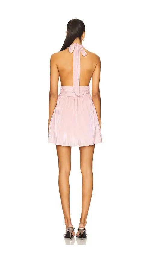 More to Come Palmer Mini Halter Dress - Pink