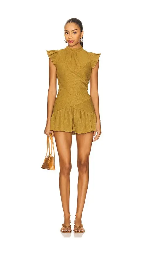 Saylor Malissa Romper - Olive