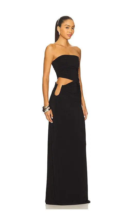 LOVERS AND FRIENDS Strapless Gown With Cut-out Detail