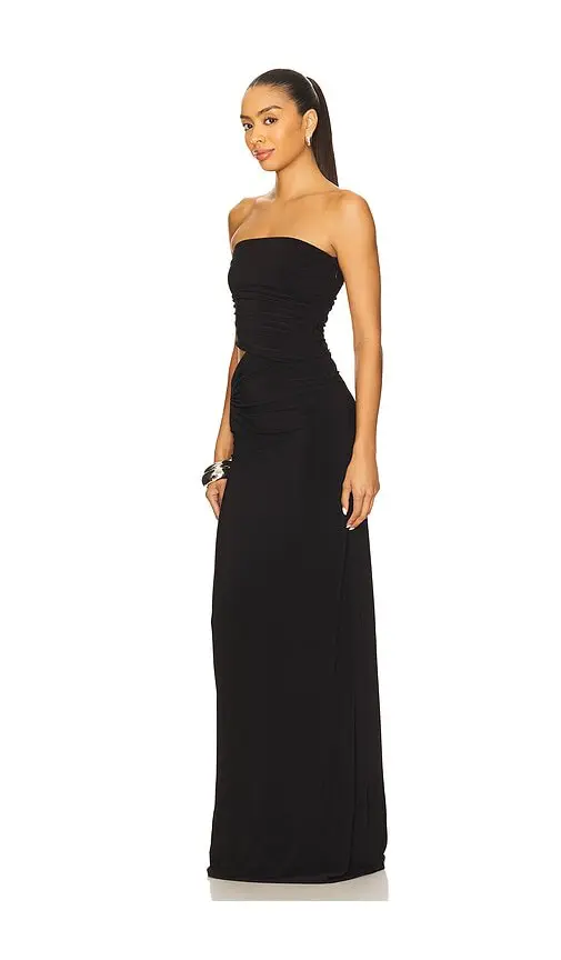 LOVERS AND FRIENDS Strapless Gown With Cut-out Detail
