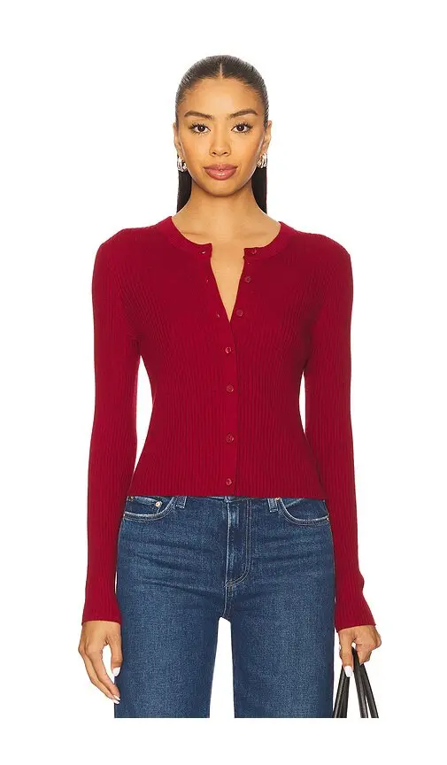 Paige Acqua Cardigan - Cranberry