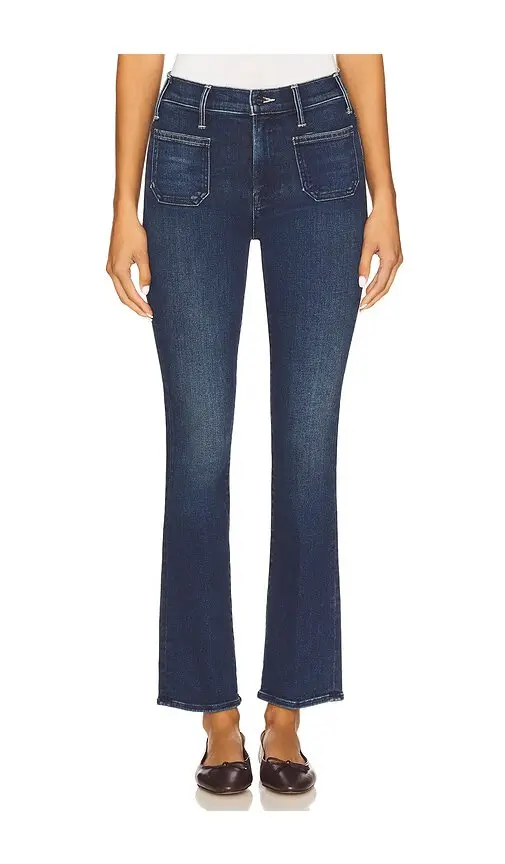 MOTHER The Patch Pocket Insider Flood Jeans