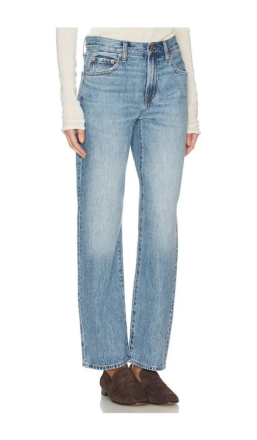 PISTOLA Lexi Mid Rise Bowed Straight Jeans - Metropolis