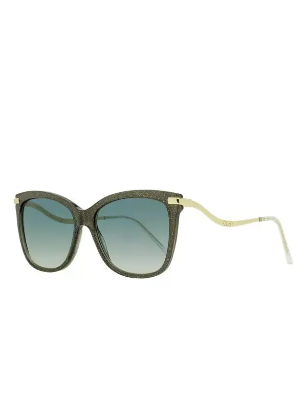 JIMMY CHOO Steff Glitter-effect Sunglasses