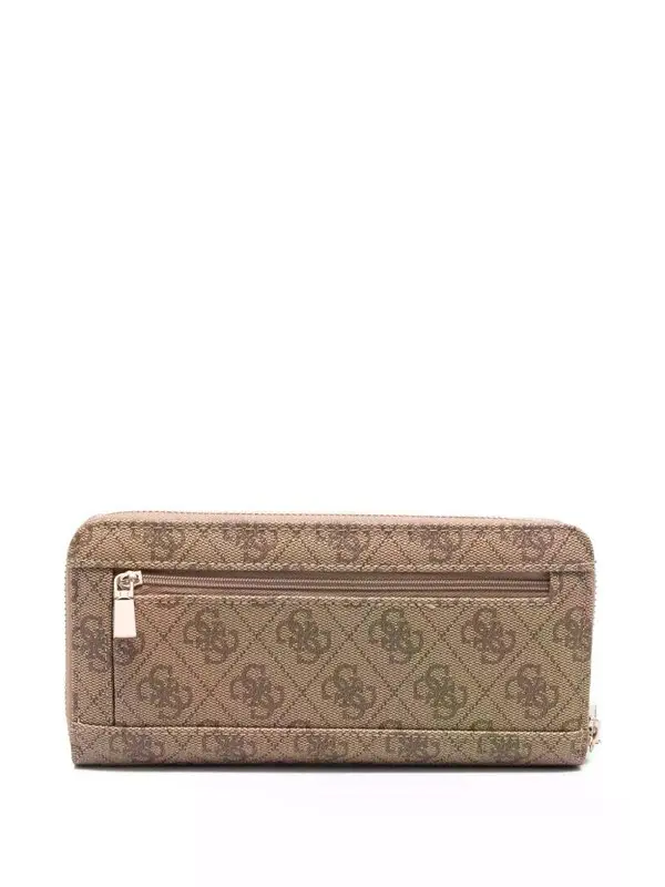 Guess Logo-plaque Zip-around Wallet