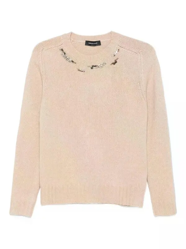 Fabiana Filippi Sequin-embellished Crew-neck Sweater