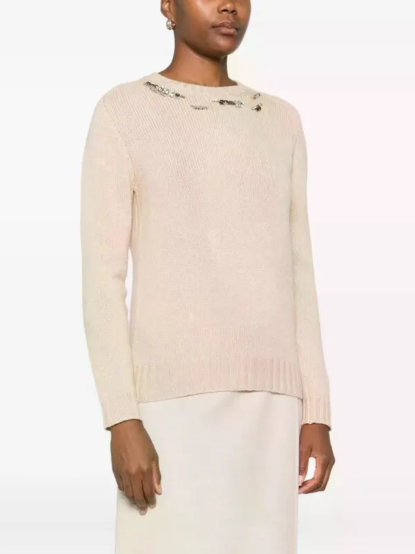 Fabiana Filippi Sequin-embellished Crew-neck Sweater