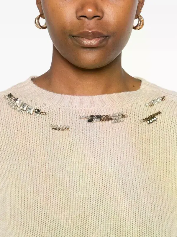 Fabiana Filippi Sequin-embellished Crew-neck Sweater
