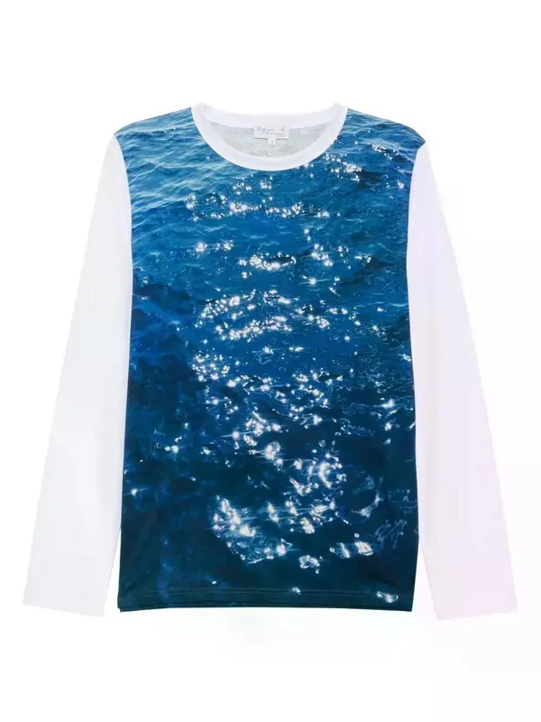 AGNES B. Sea-print T-shirt