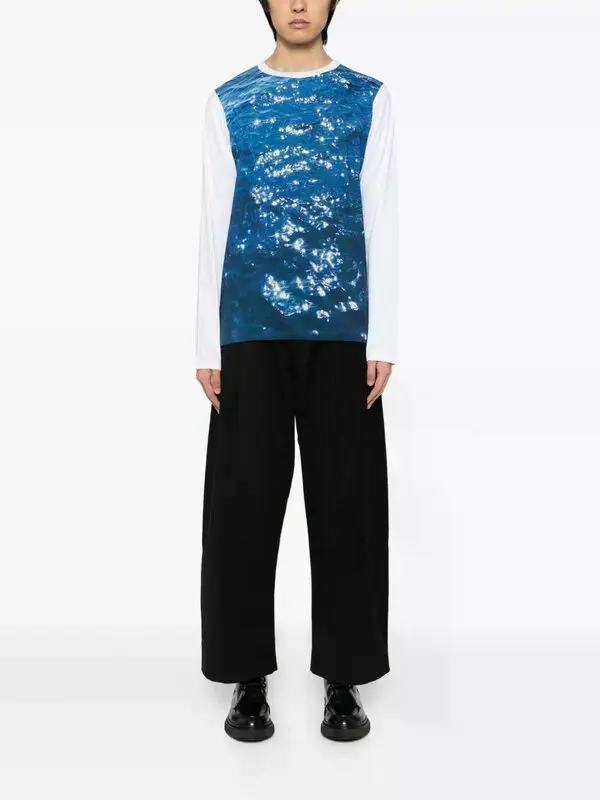 AGNES B. Sea-print T-shirt