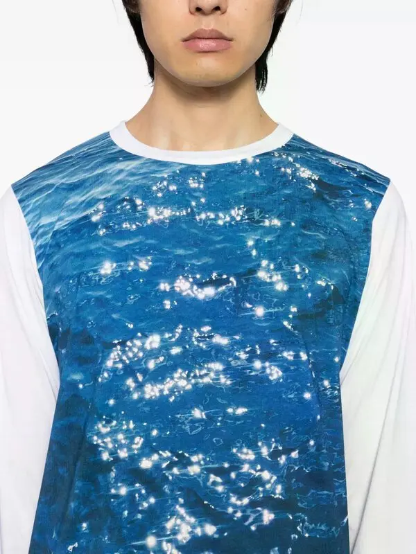 AGNES B. Sea-print T-shirt