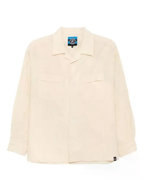 AGNES B. Seersucker Shirt - Neutrals