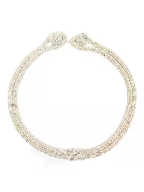 Fabiana Filippi Beaded Sphere Necklace - White