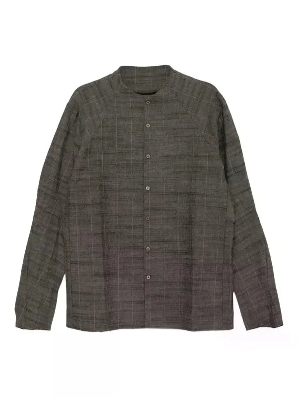 DEVOA Textured Cotton Shirt - Grey