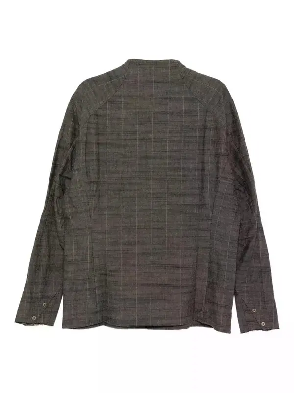 DEVOA Textured Cotton Shirt - Grey