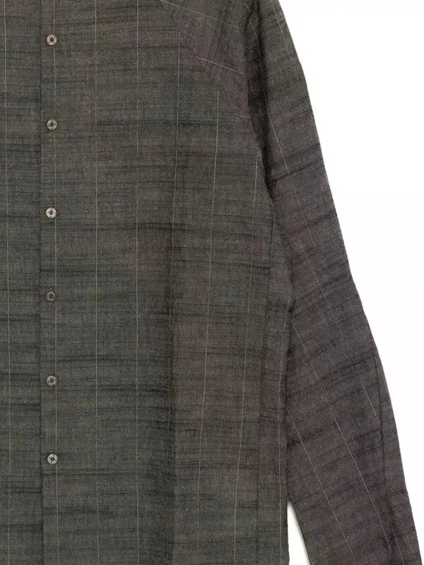 DEVOA Textured Cotton Shirt - Grey
