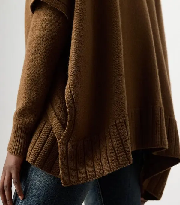 Ralph Lauren Cashmere-blend Cape Sweater