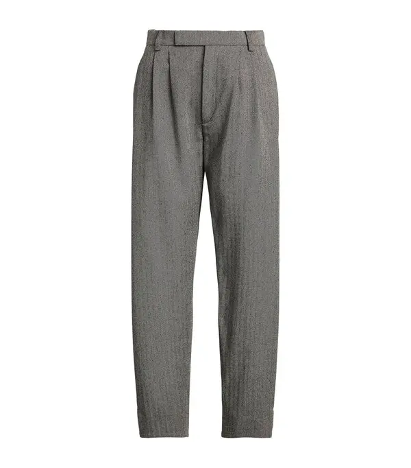Ralph Lauren Wool-blend Herringbone Trousers
