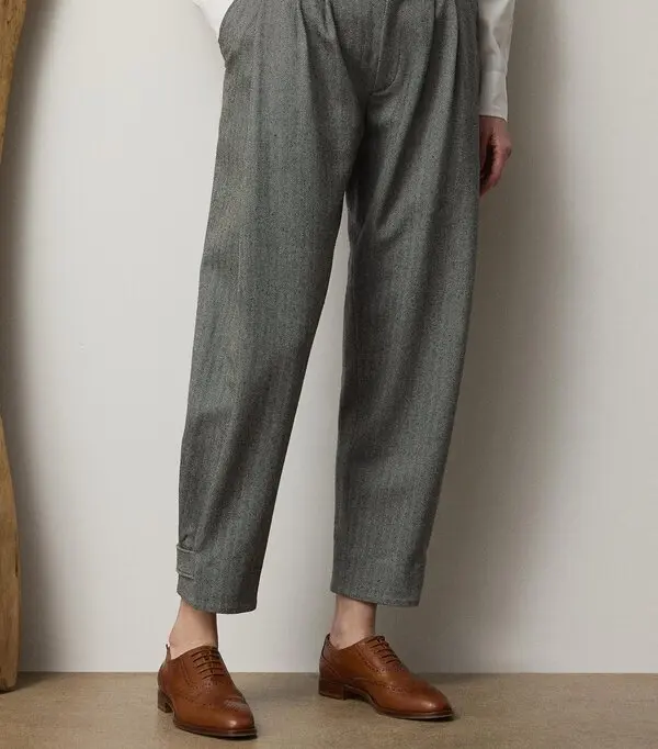 Ralph Lauren Wool-blend Herringbone Trousers