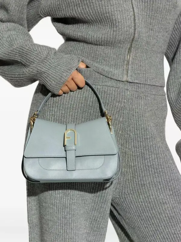 Furla Mini Leather Flow Tote - Blue