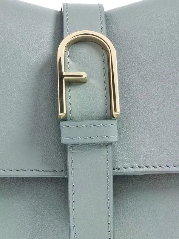 Furla Mini Leather Flow Tote - Blue