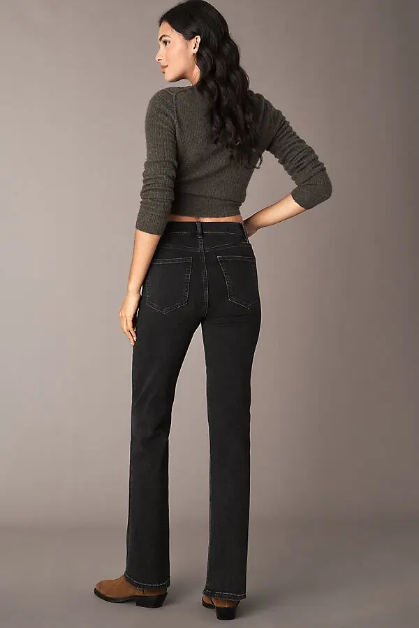FRAME Le Sleek High-rise Straight-leg Jeans - Meteor